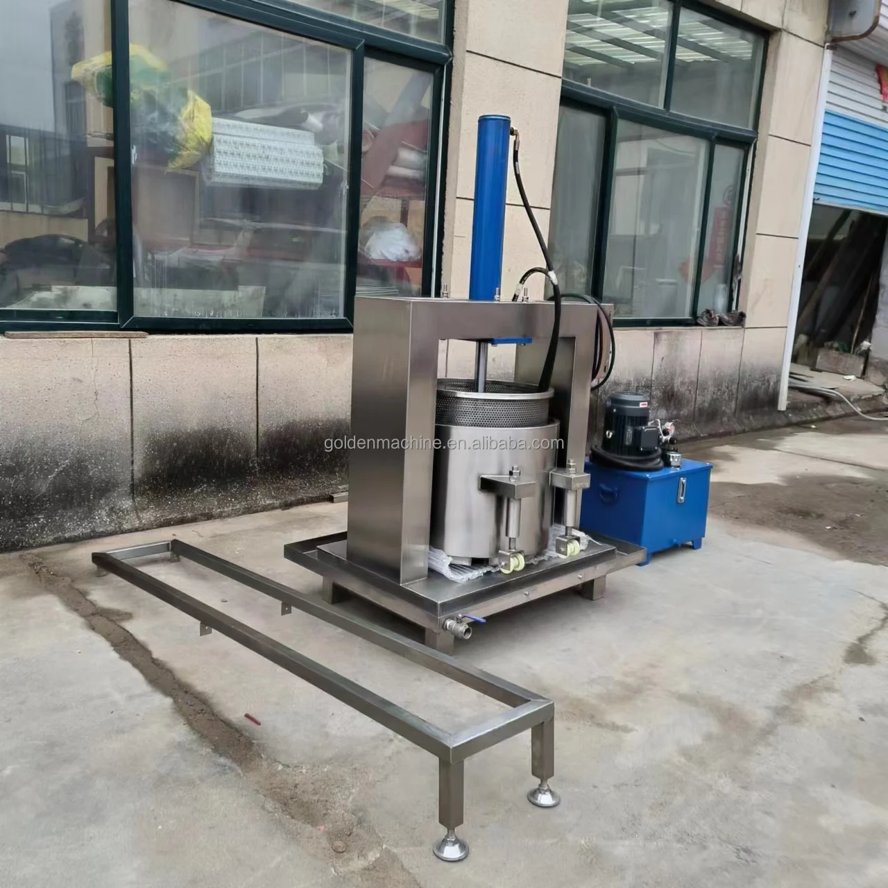 Fully Automatic Distiller's Grains Hydraulic Press Fruit Wine Rice Wine ...