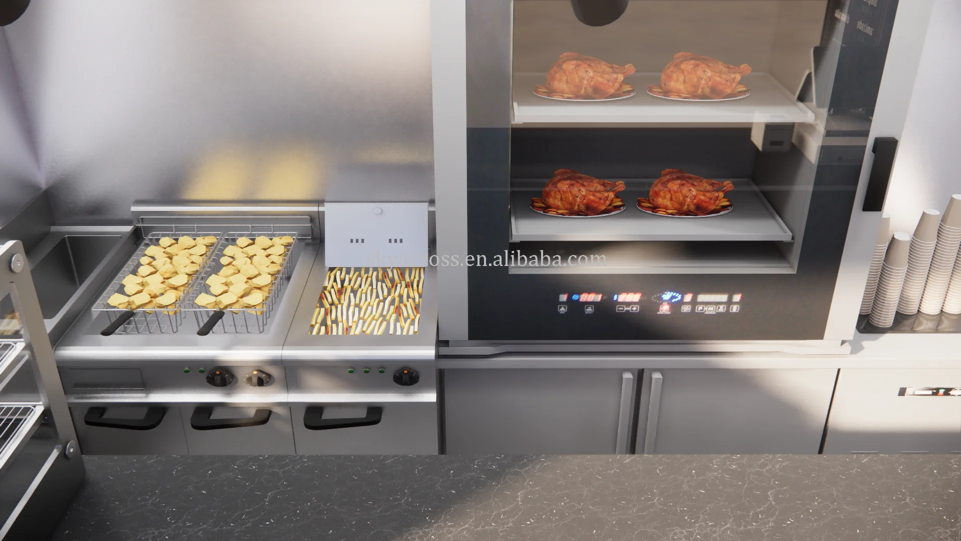 Modular Restaurant Prefabricated Container Kiosk - Drive-Through Food ...
