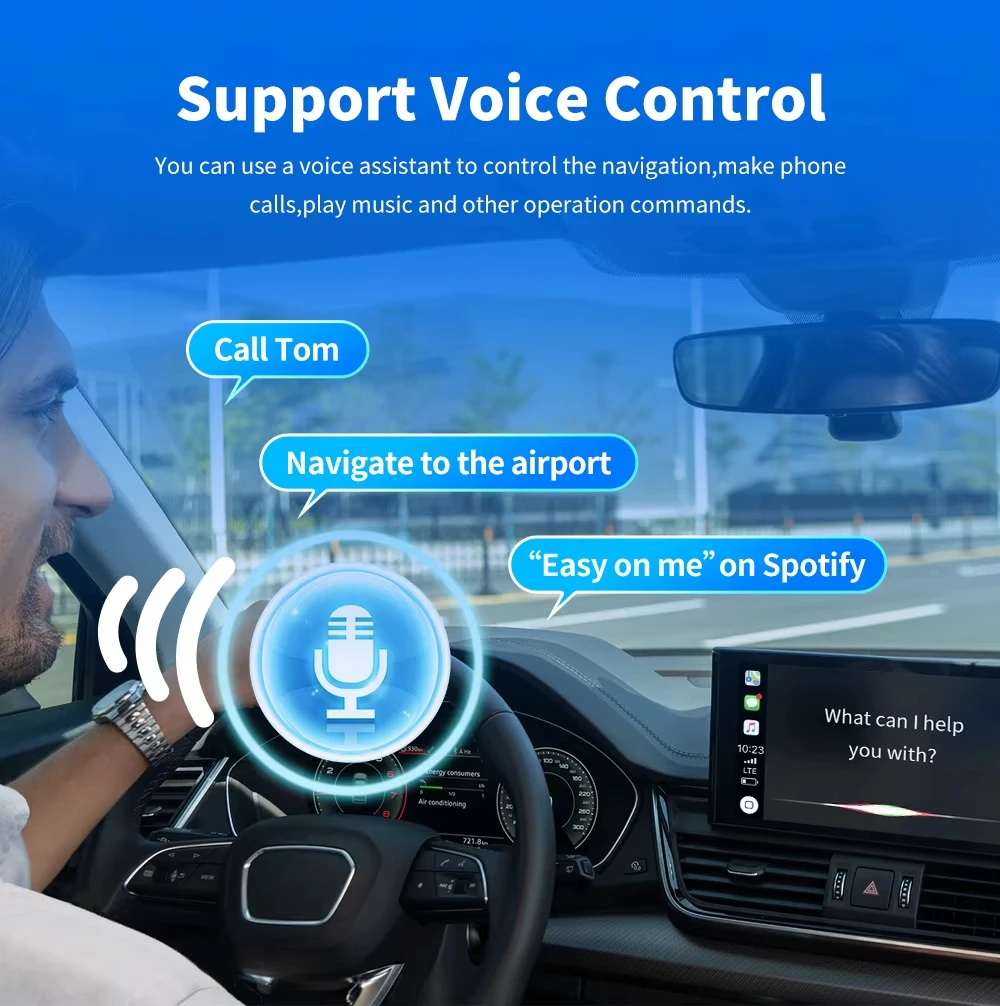 KA05 Mini Carplay & Android Auto Dongle - Quick USB Connection