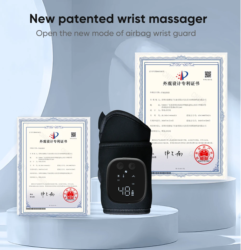 Low Frequency Heating EMS Wrist Massager Wireless EMS Wrist Protector ...