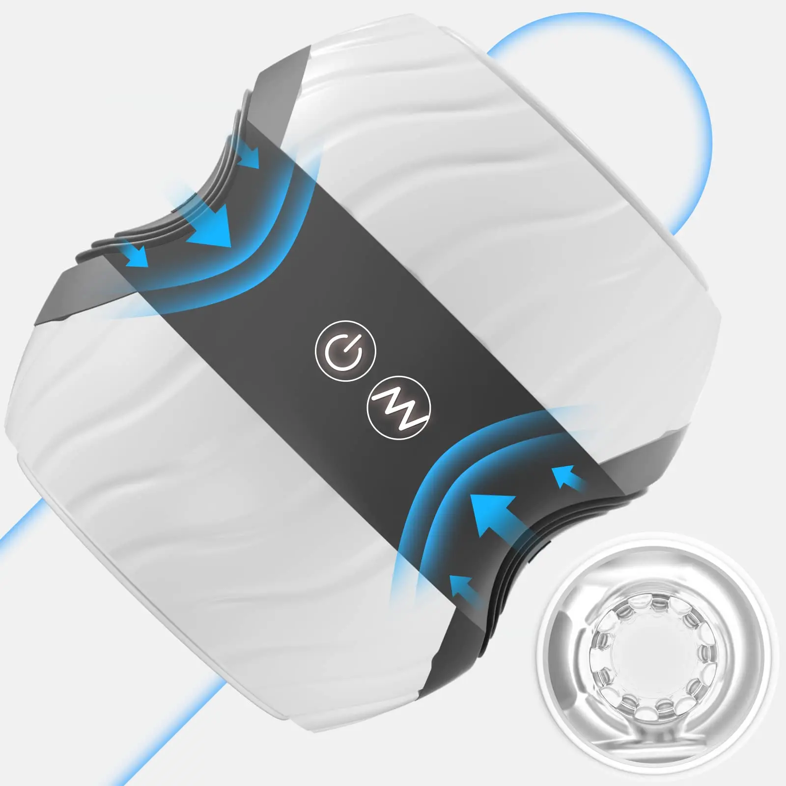 Open-ended Design Hands-free Squeeze Vibrating Automatic Male Stroker ...