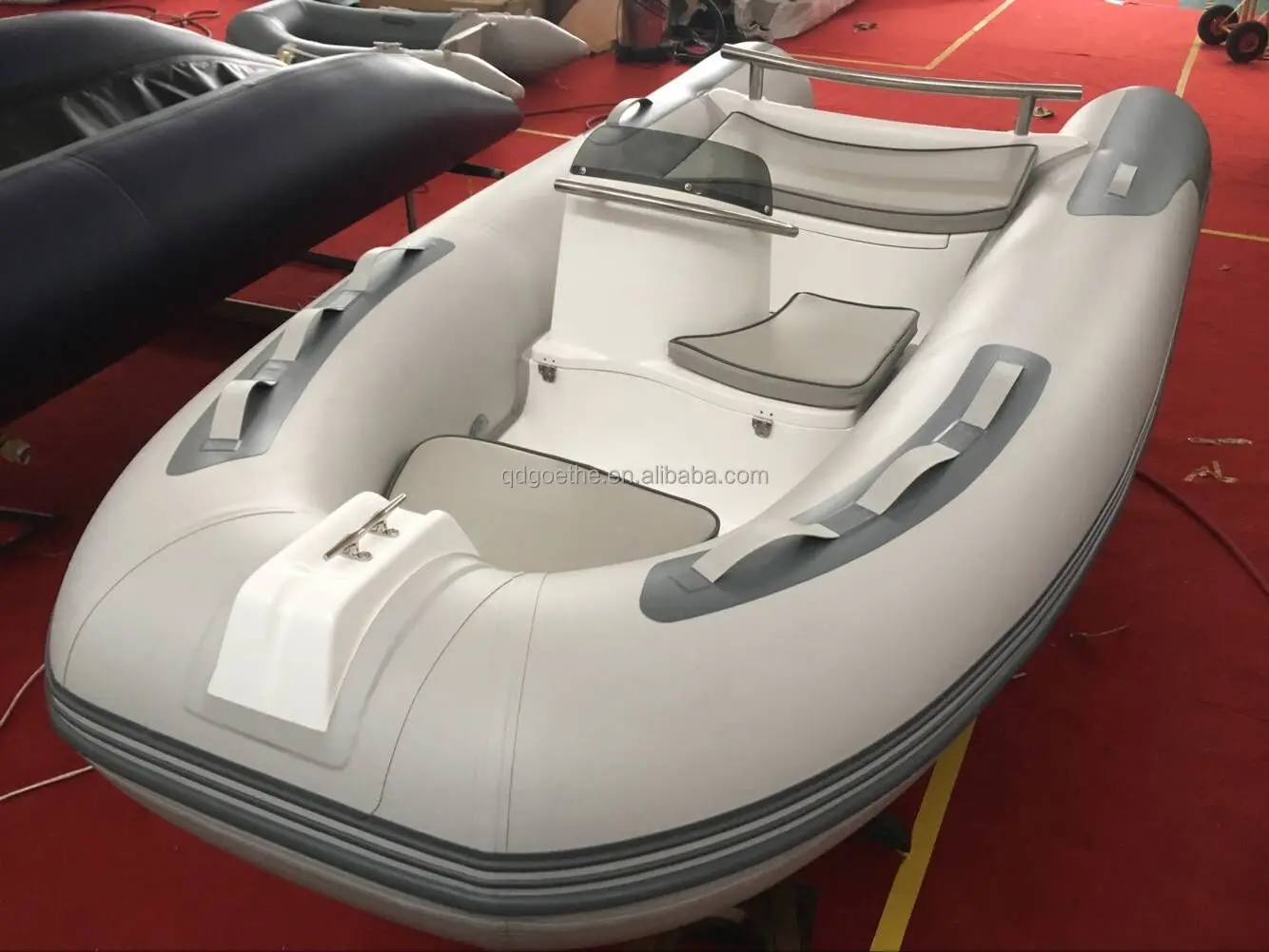 Goboat RIB330 - 3.3M Inflatable Boat for 4 Person Canoe Fishing