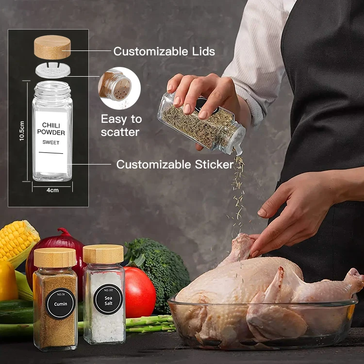 High Quality 4oz 6oz Safe Packing Spice Glass Jar For Packing Spices ...