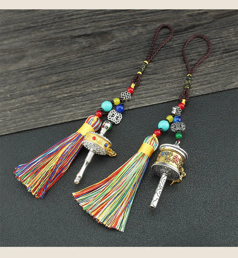 Tibetan Tangka Green Tara Buddhism Keychains Small Pendants Pocket ...