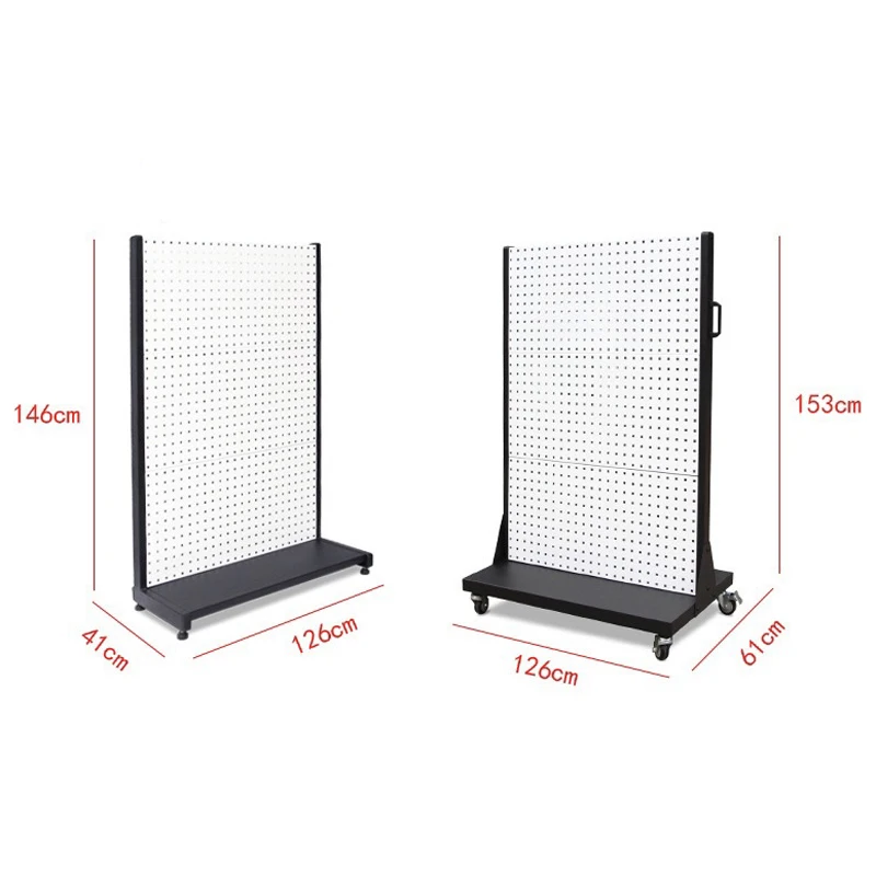 Customizable Light Duty Metal Display Rack Workshop Tool Rack Pegboard ...