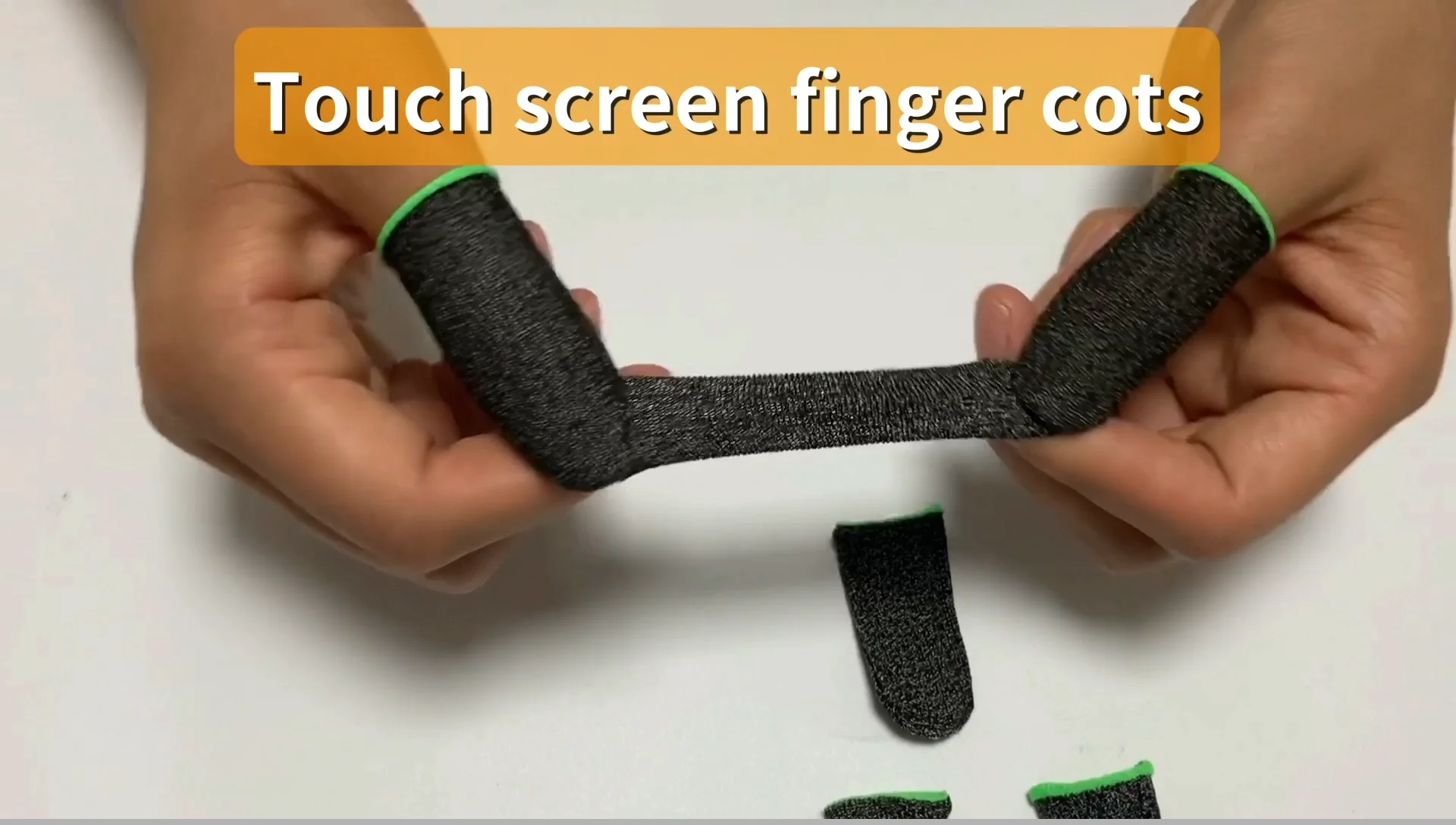 Carbon Fiber Gaming Finger Sleeve Non-scratch Sensitive Mobile Touch ...