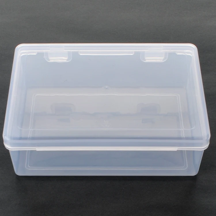 Rectangular Plastic Boxes Empty Storage Organizer Containers With ...