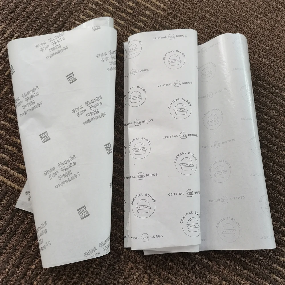 Food Grade Greaseproof Papers Oil-Proof Wrapping Wax Wrap Paper for BBQ ...