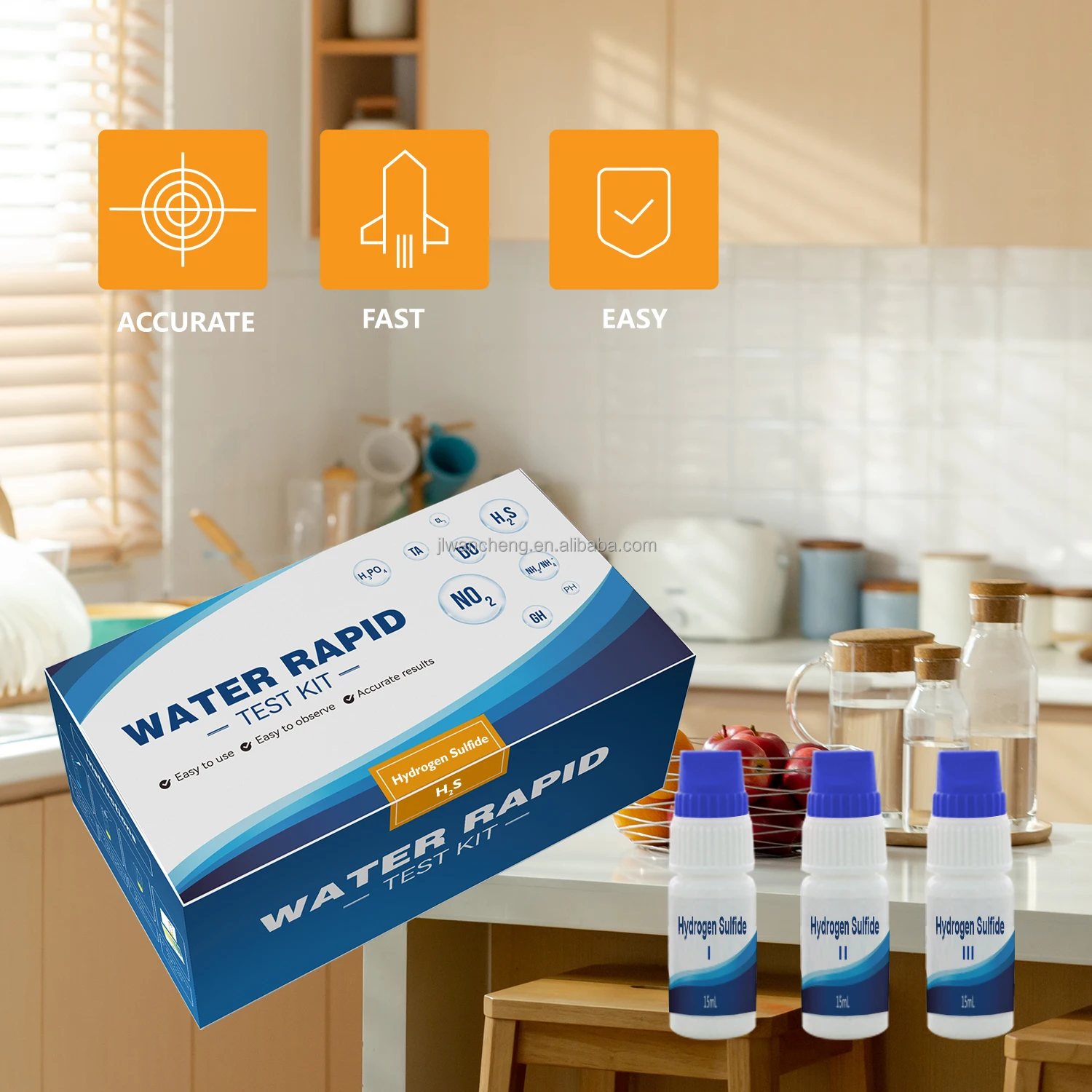 Hydrogen Sulfide Reagent Test Check for Pool Water Testing, Aquarium ...