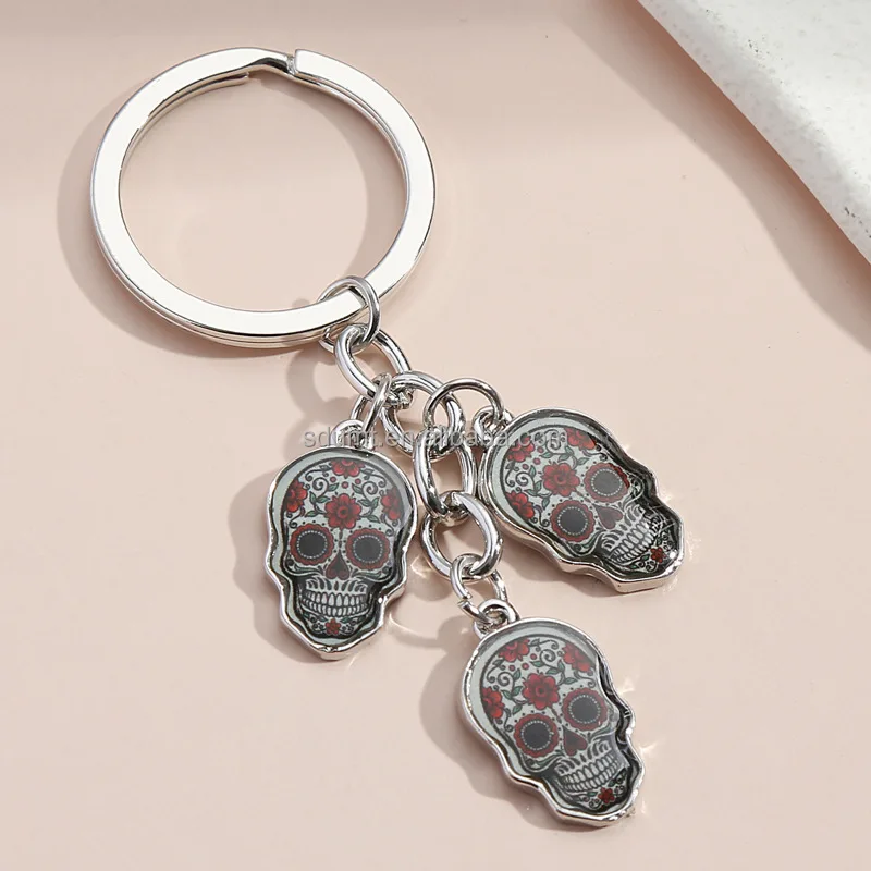 Souvenirs Key Chains Day Of The Dead Keychain Metal Key Rings - Buy ...