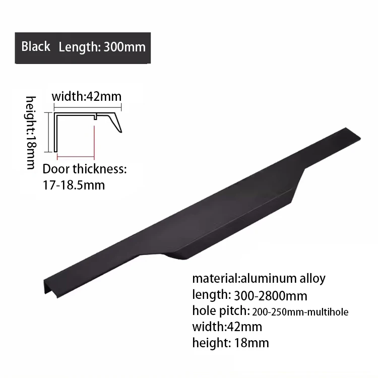 Cabinet Door Edge Handle - Modern & Customizable Solutions