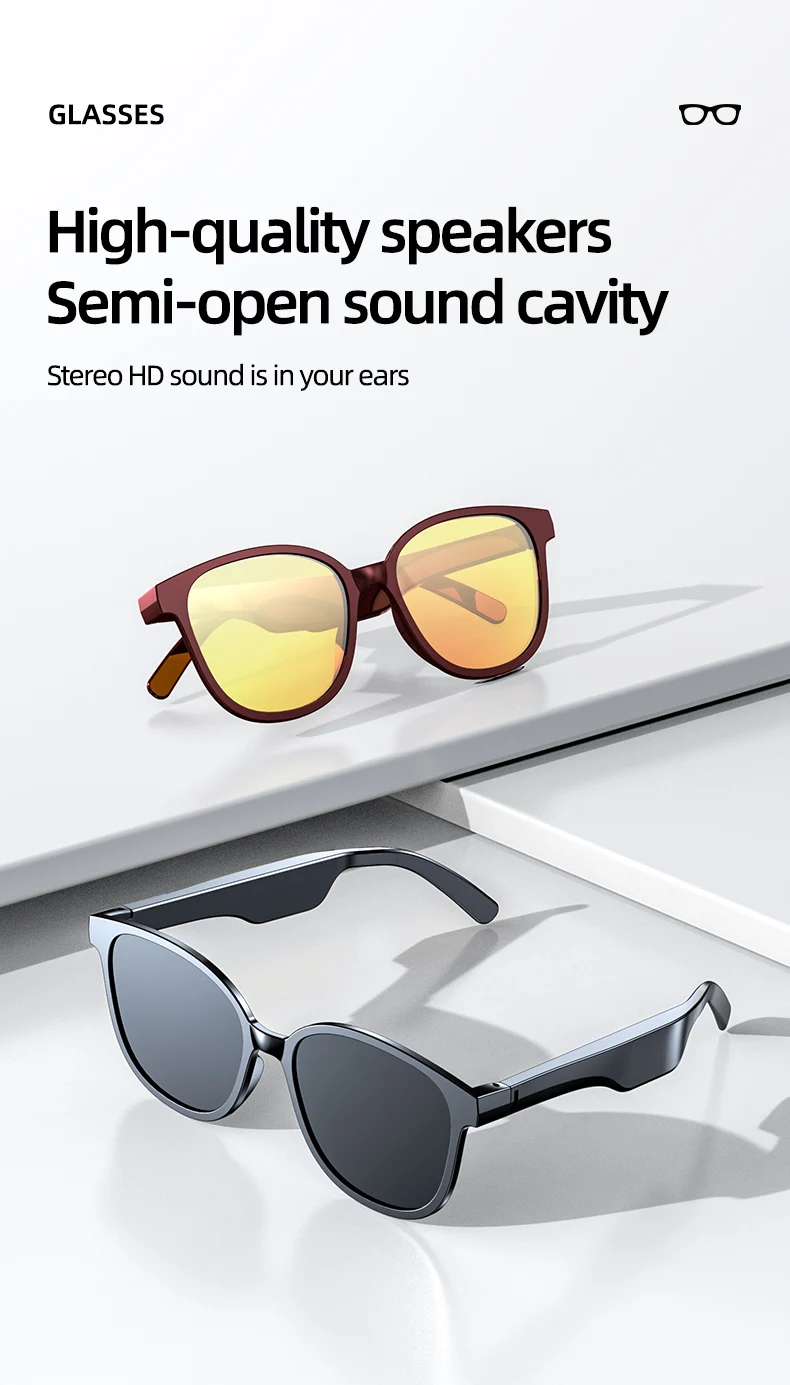 Smart Glasses with Bluetooth - Fashion & Functionality