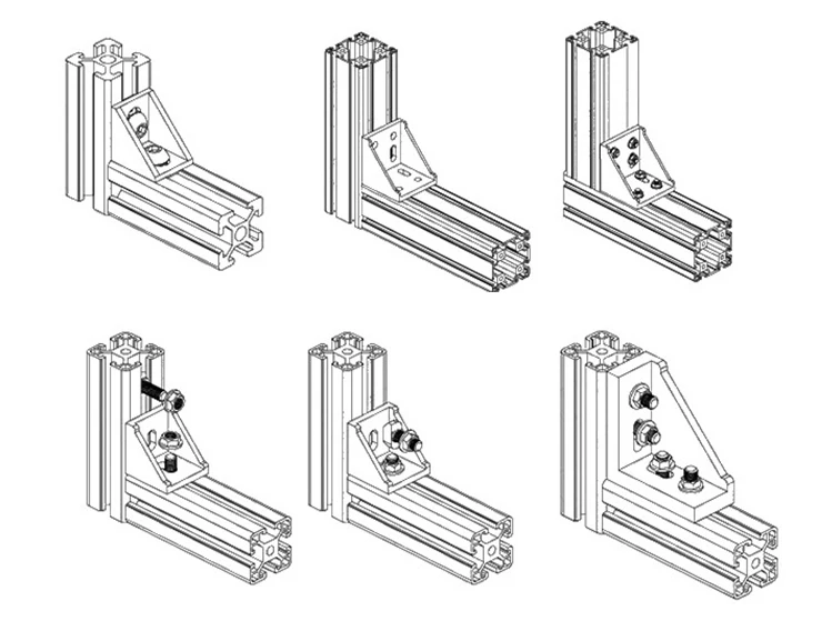 30x30 Silver Aluminum Profile Angle Bracket| Alibaba.com