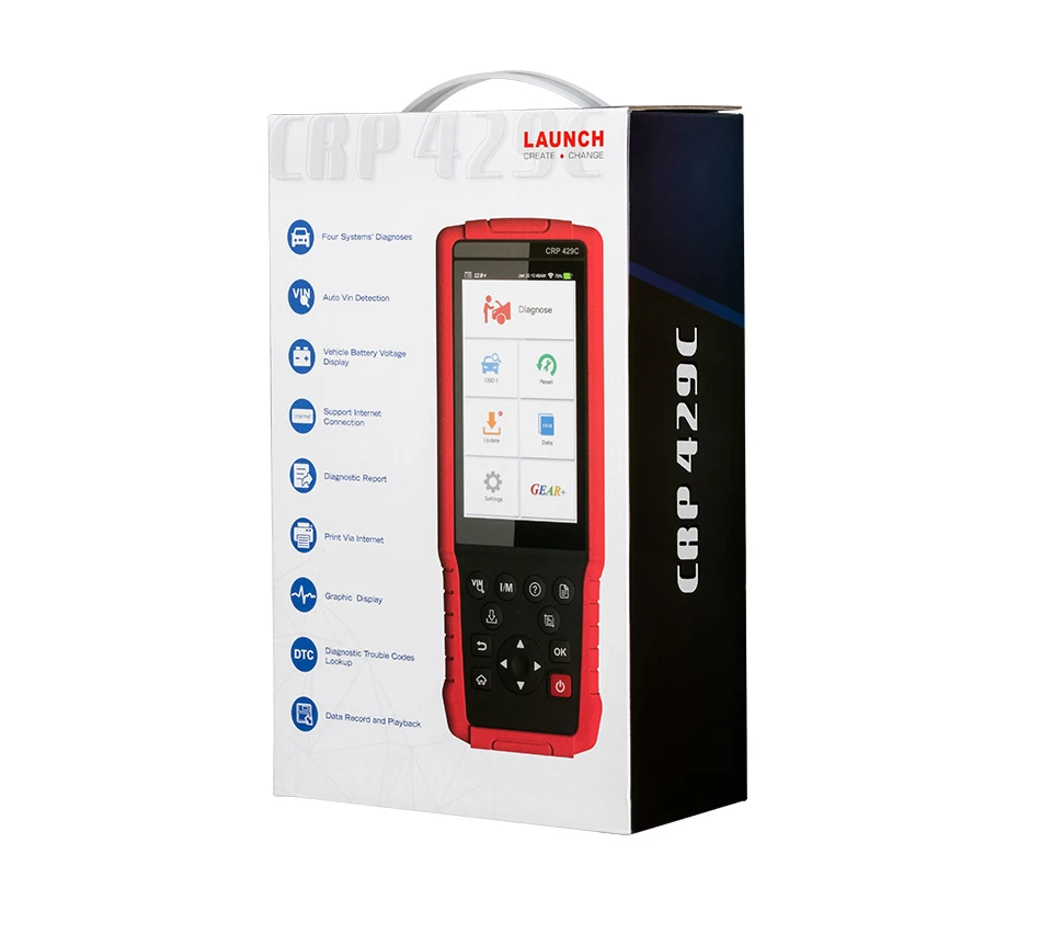 Launch X431 Crp429c Support 4 Systems Obd2 Universal Engine Auto Diagnostic Tool Better Than ...