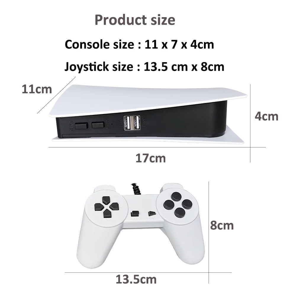 Game Station 5 Video Game Console With 200 Classic +2 Usb Wired ...