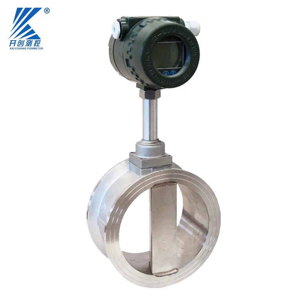 Intelligent Vortex Biogas Compressed Air 4-20ma Digital Display Vortex Lpg Flow Meter ...