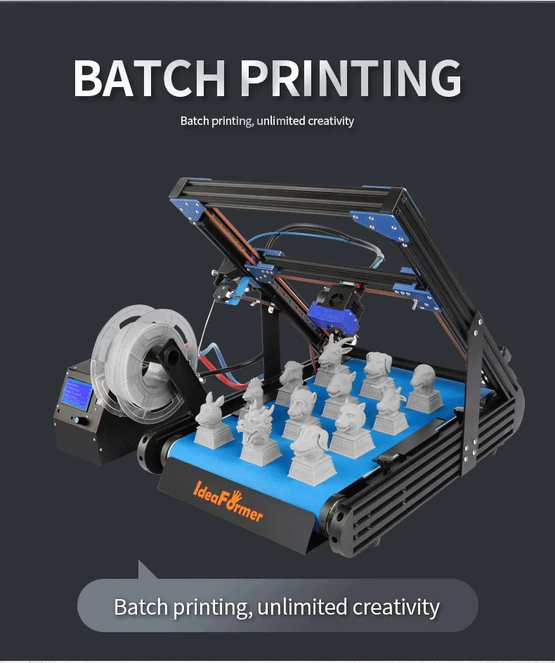 Ideaformer Ir3 V1 3d Printer 250*250*infinite Z-axis Double Gear ...