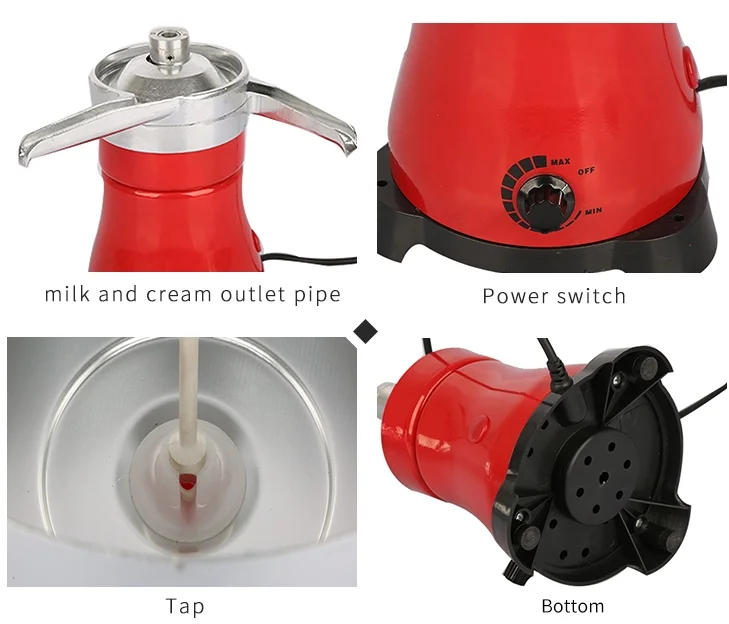 Skimmer Milk Cream Electric Centrifugal Separator Machine - Buy ...