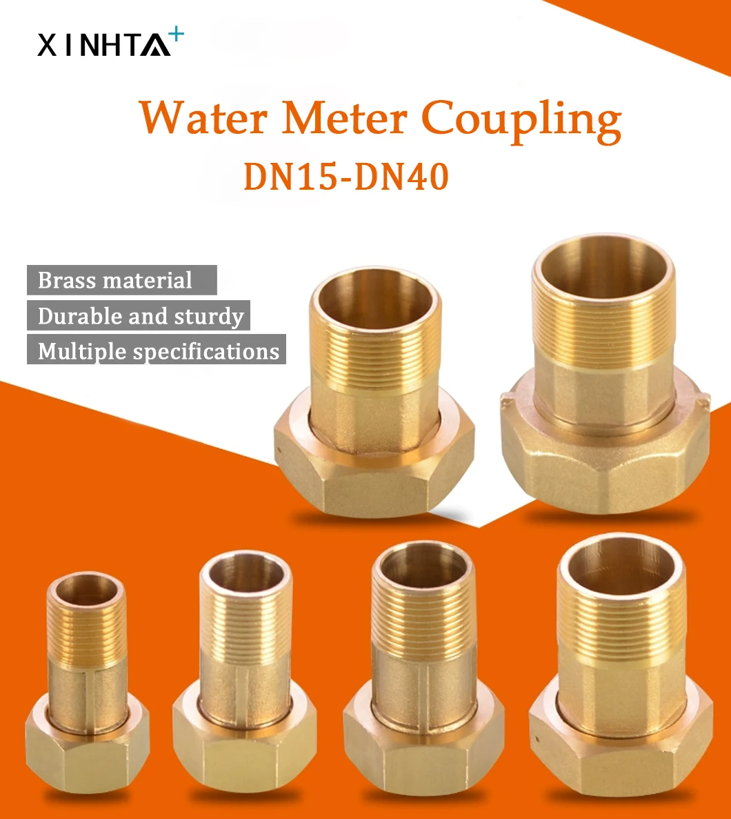 Brass Water Meter Coupling Connectors - Reliable & Durable