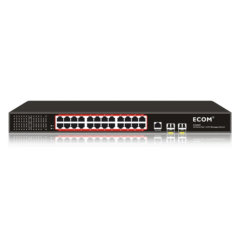 Ecom P3926gf 24*1000mbps Poe Ports + 2*1000mbps Sfp Uplink Ports Managed Switch Vlan Flow ...