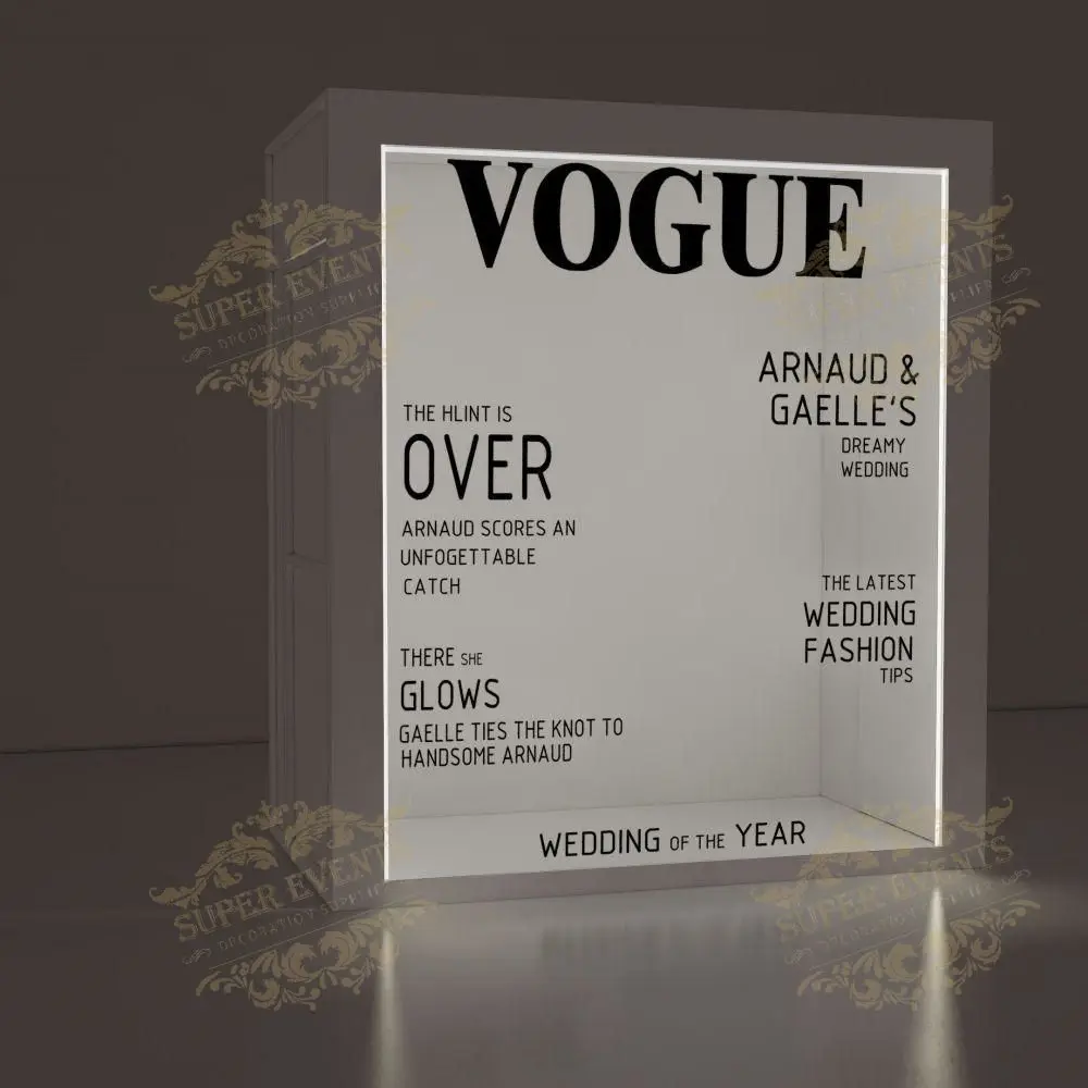 Magazine Box Photo Booth - Perfect for Wedding Party Decor