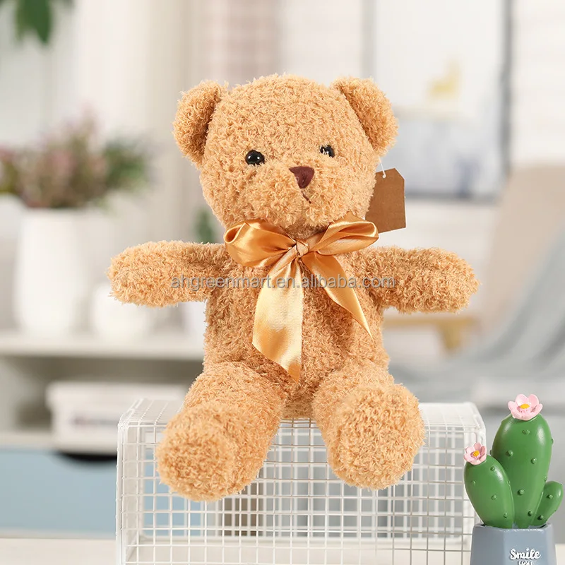 Greenmart Custom Soft Cotton Teddy Bear Doll Ribbon-Embellished Rag ...
