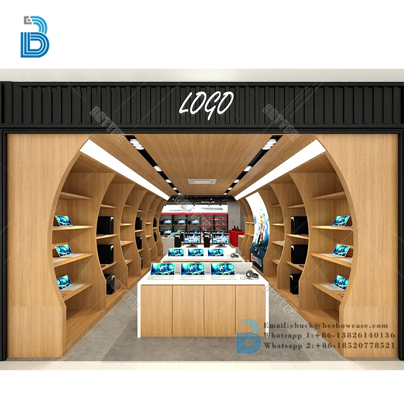 Custom Luxury Cell Phone Display Showcase Shop Fittings Counter Mobile ...