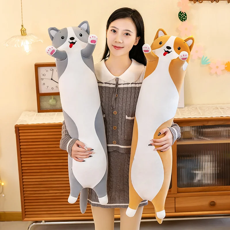 Cute Soft Long Dog Boyfriend Plush Toys New Design Stuffed Nap Pillow ...