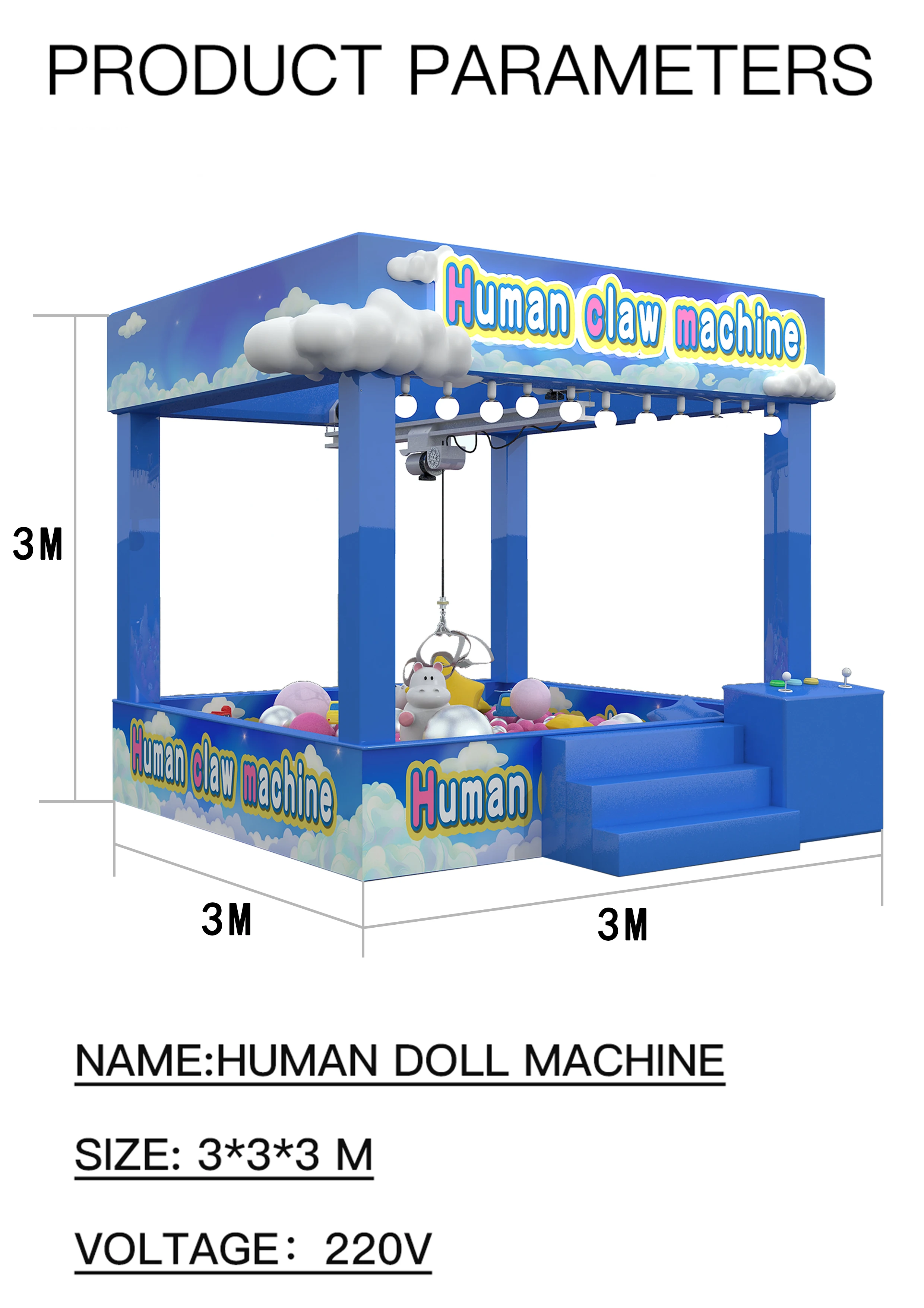 Neofuns Human Claw Machine - Ultimate Arcade Fun