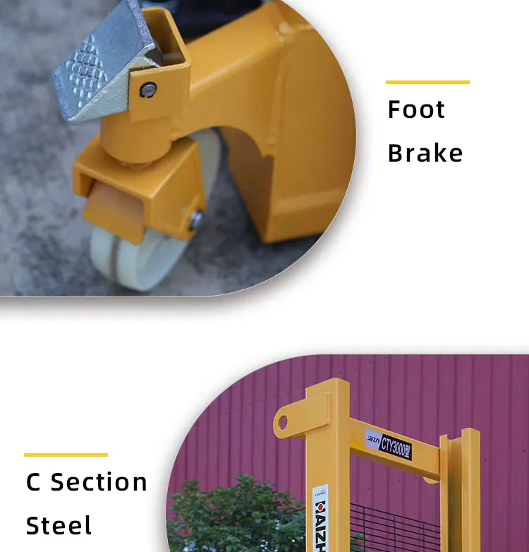 2 Ton Hydraulic Hand Stacker - Efficient Manual Forklift