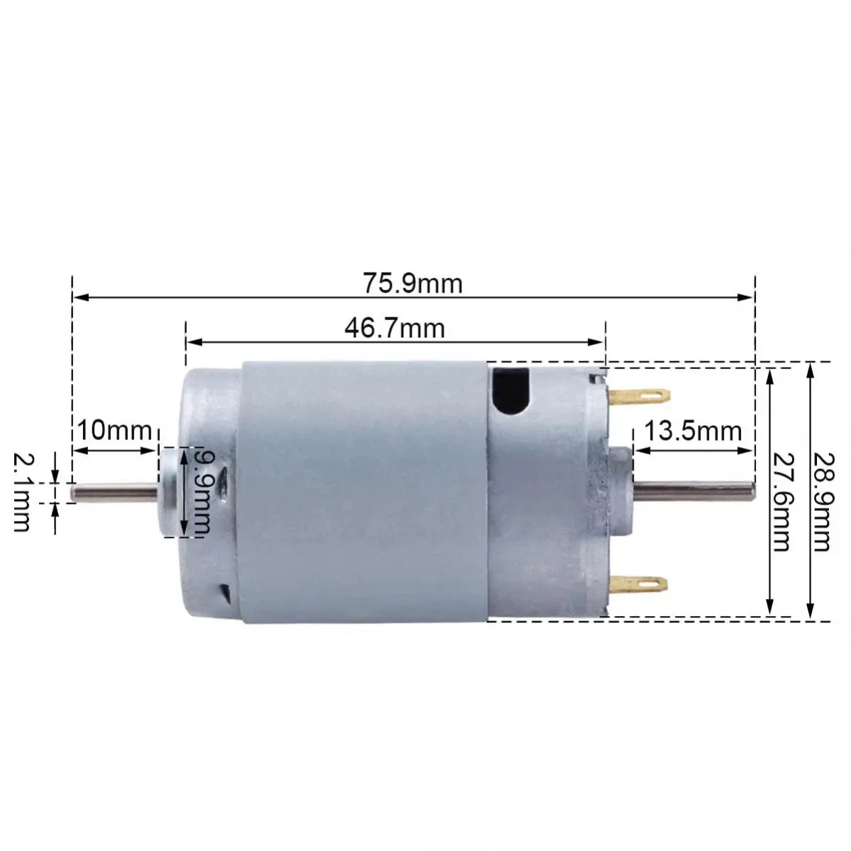 390 DC Motor 12V 22000RPM - High Speed, Large Torque Motor
