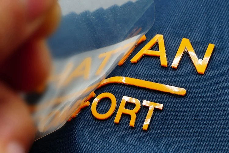 Custom Heat Transfer Logo For Clothing Hats 3d Silicon Label Embossed ...