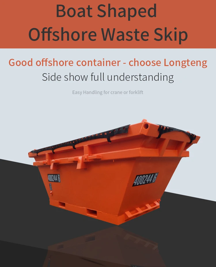 Dnv 2.7-1 Certified Oil Drilling Cutting Container 13ft Boat Shaped ...