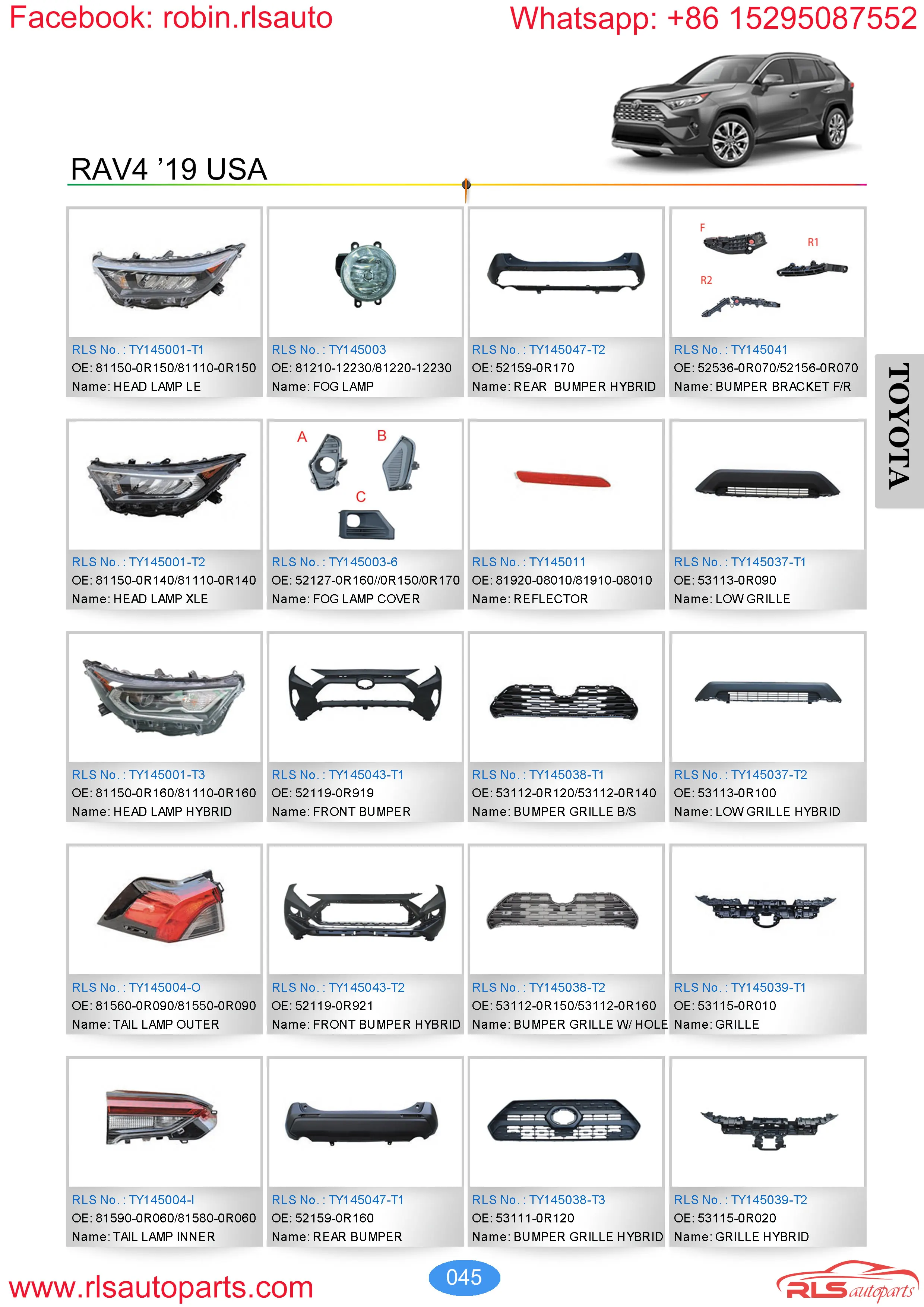 521190r919 Front Bumper Cover For Rav4 2019-2021 - Buy 521190r919,Front ...