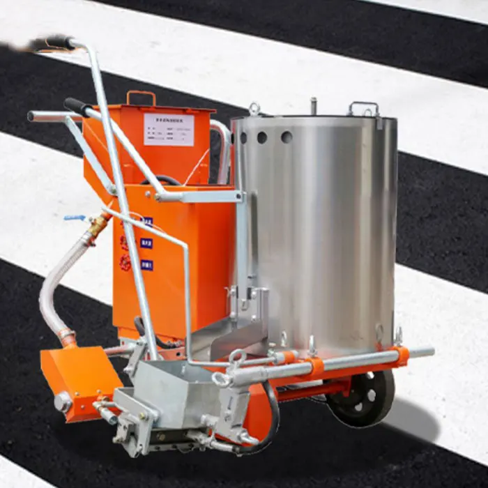 Yellow Car Park Ground Thermoplastic Road Line Paint Marking Machine ...
