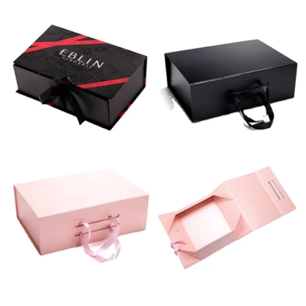 Custom Luxury Square Folding Magnetic Gift Snapback Baseball Cap Box ...