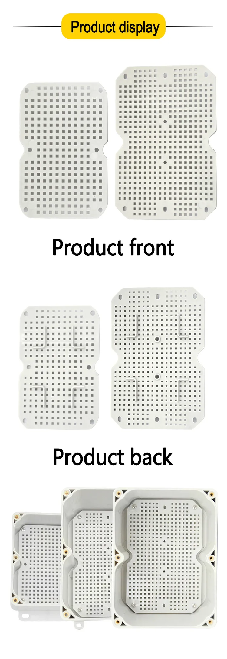 Plastic Box Porous Plastic Board Junction Box Mounting Plate Pc Plastic ...