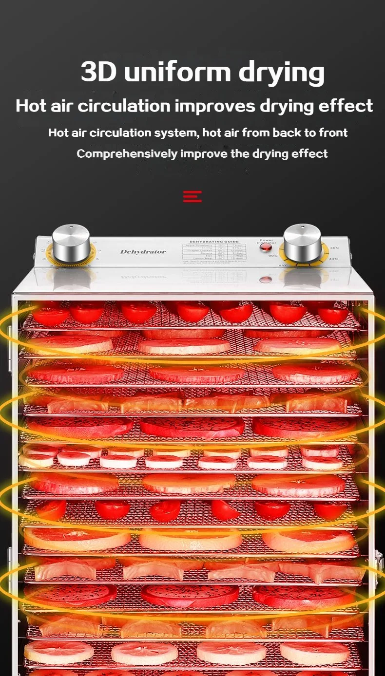 Best Factory Price Wholesale Industrial Touch Screen Food Dehydrator