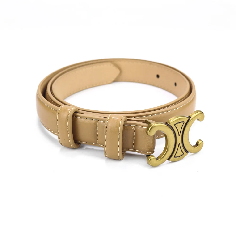 Wholesale Explosive Double C Triumph Belt Smooth Buckle Leather Belt ...