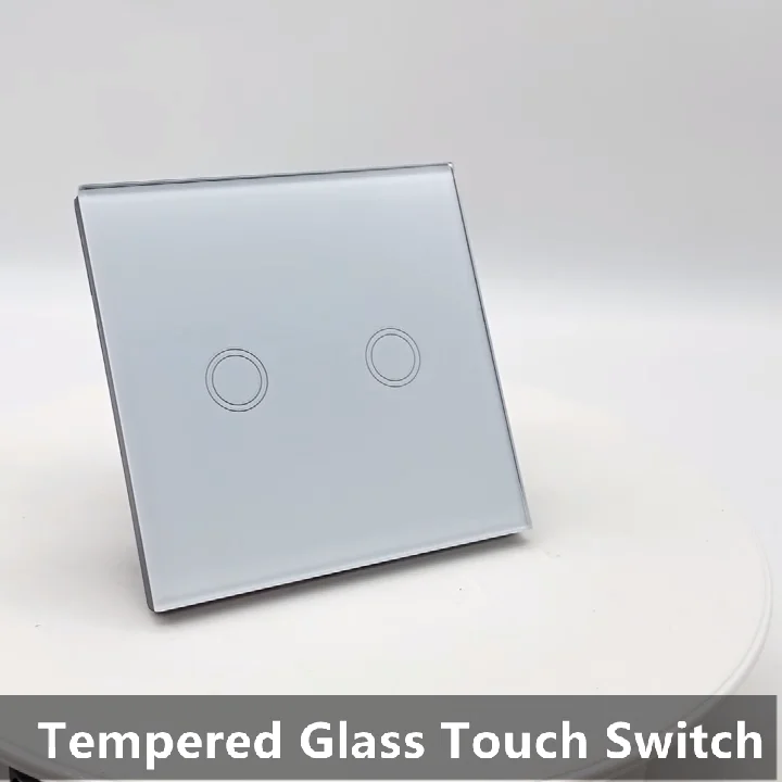 Remote Control Touch Switch Waterproof Crystal Glass Switches Panel 2 ...