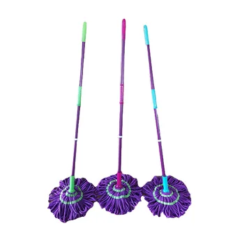 Ql486 Household Cleaning Tool Twist Spin Floor Mop Rotatable Microfiber ...