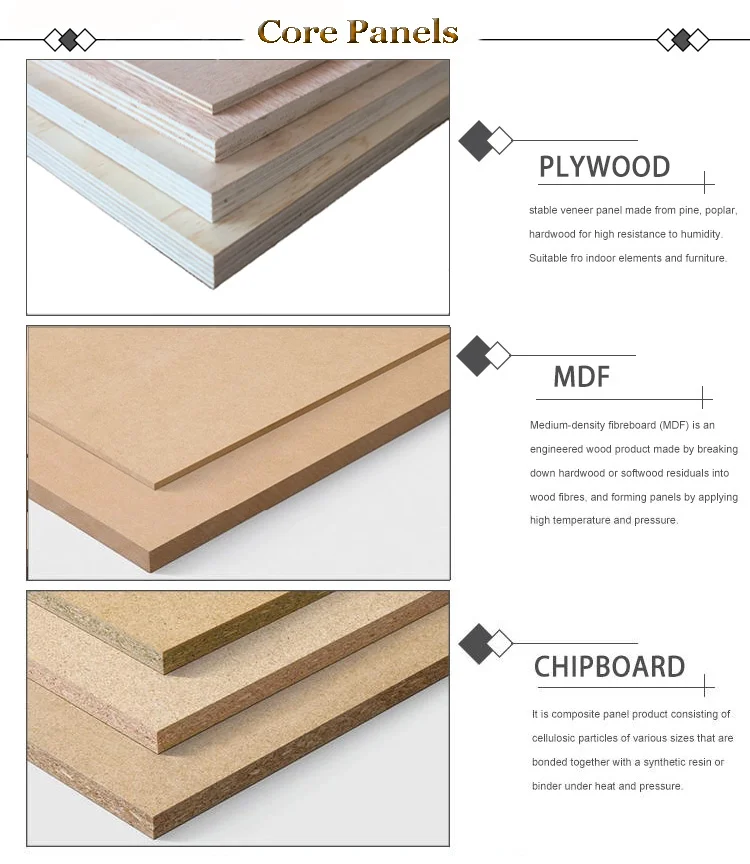 Mdf 18mm Melamine Laminated Mdf Board Solid Board Melamine Sheet ...
