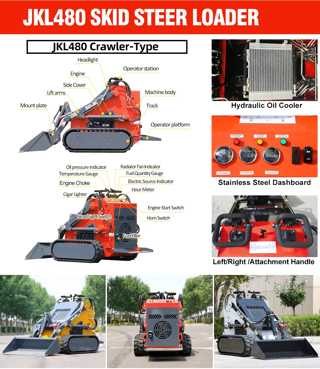 Cheap EPA Engine Wheel Loader - Efficient Mini Skid Steer