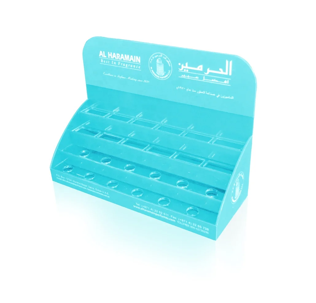 countertop perfume display box showcase tabletop perfume display cabinet