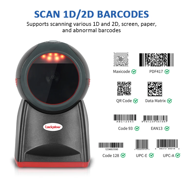 2d Desktop Omnidirectional Qr Code Reader 2d Desktop Barcode Scanner ...