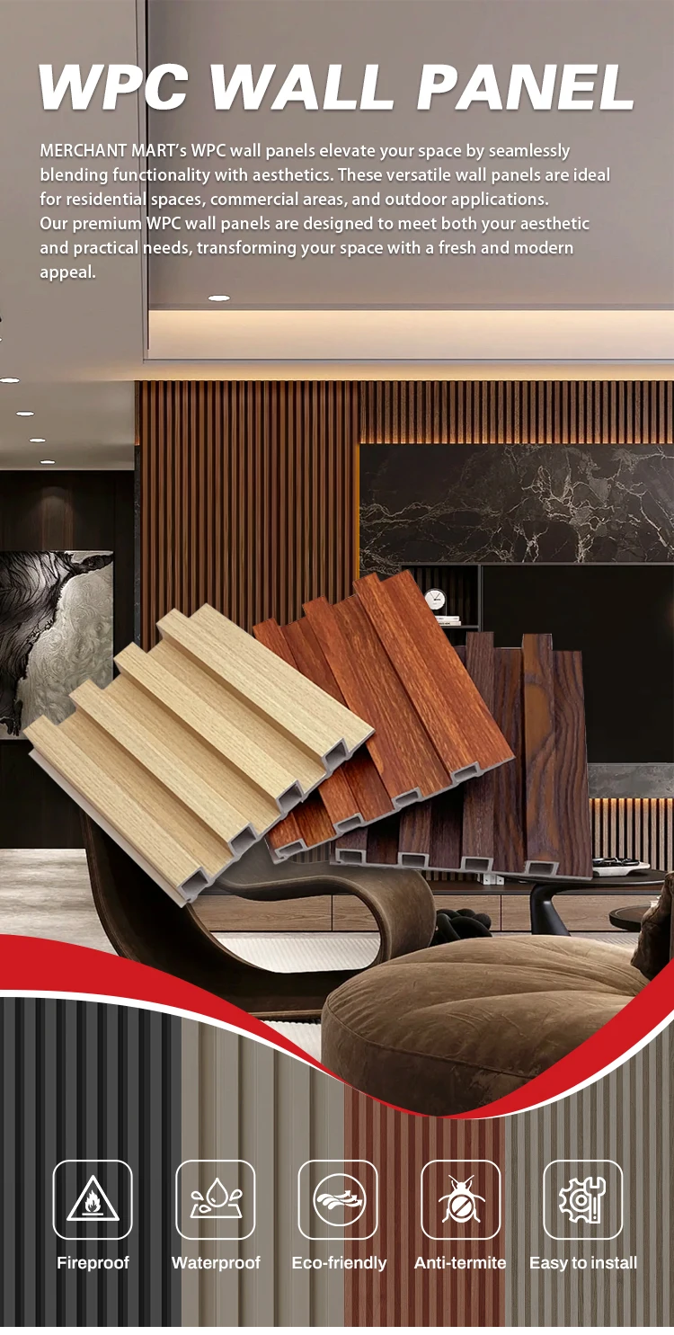 Waterproof 3D WPC Wall Panels - Eco-Friendly Decor Solutions