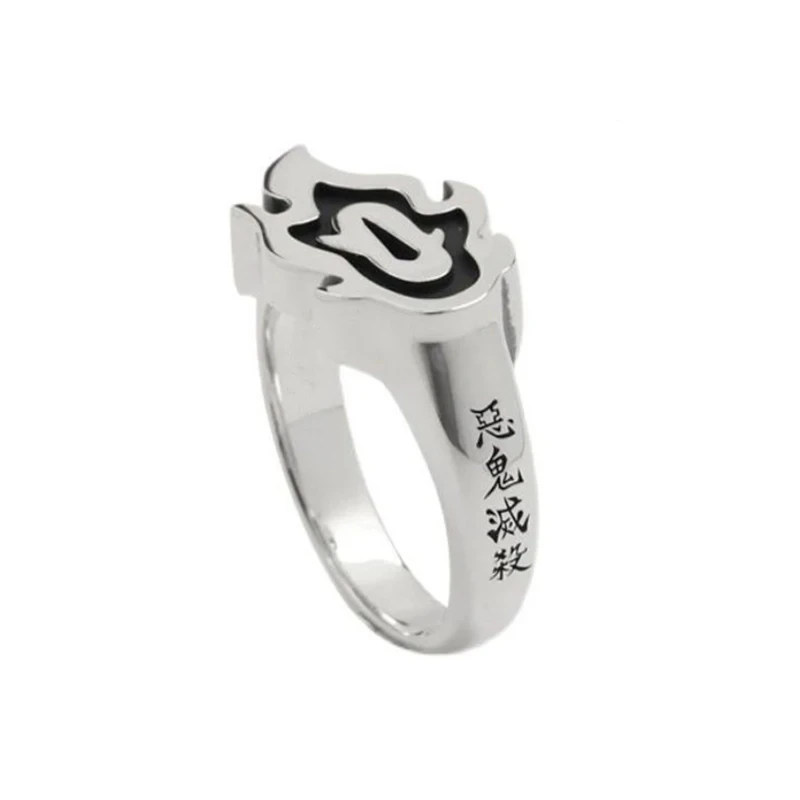 Anime Kimetsu No Yaiba Ring Rengoku Kyoujurou Cosplay Unisex Adjustable ...