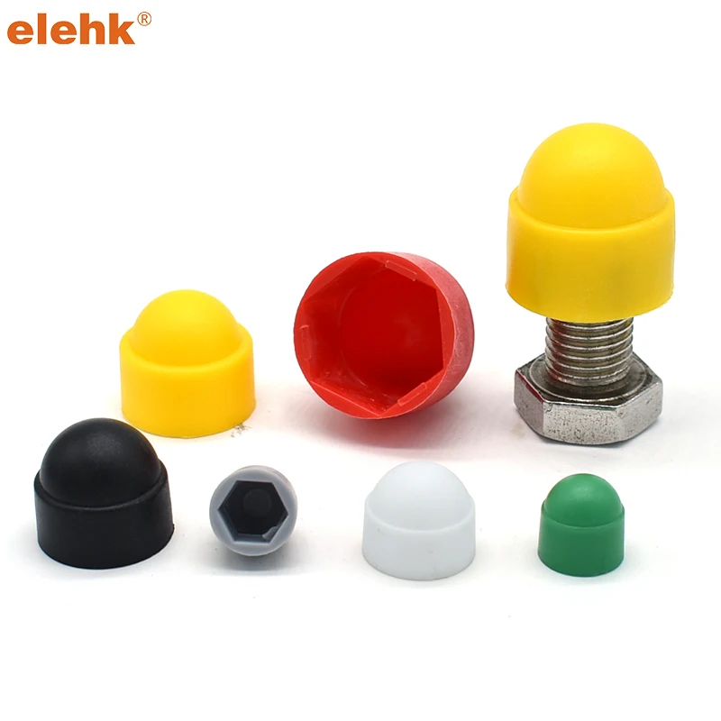 Elekh M6 White Hex Protection Bolt Caps - Durable & Versatile