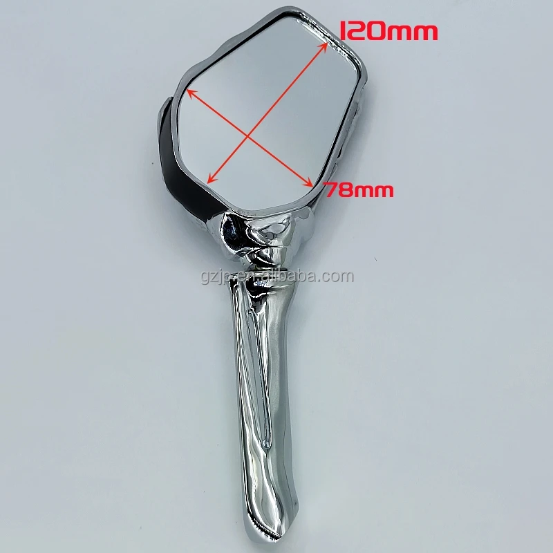 Chrome Aluminum Skull Skeleton Mirrors for Harley Davidson M8 - Ghost ...