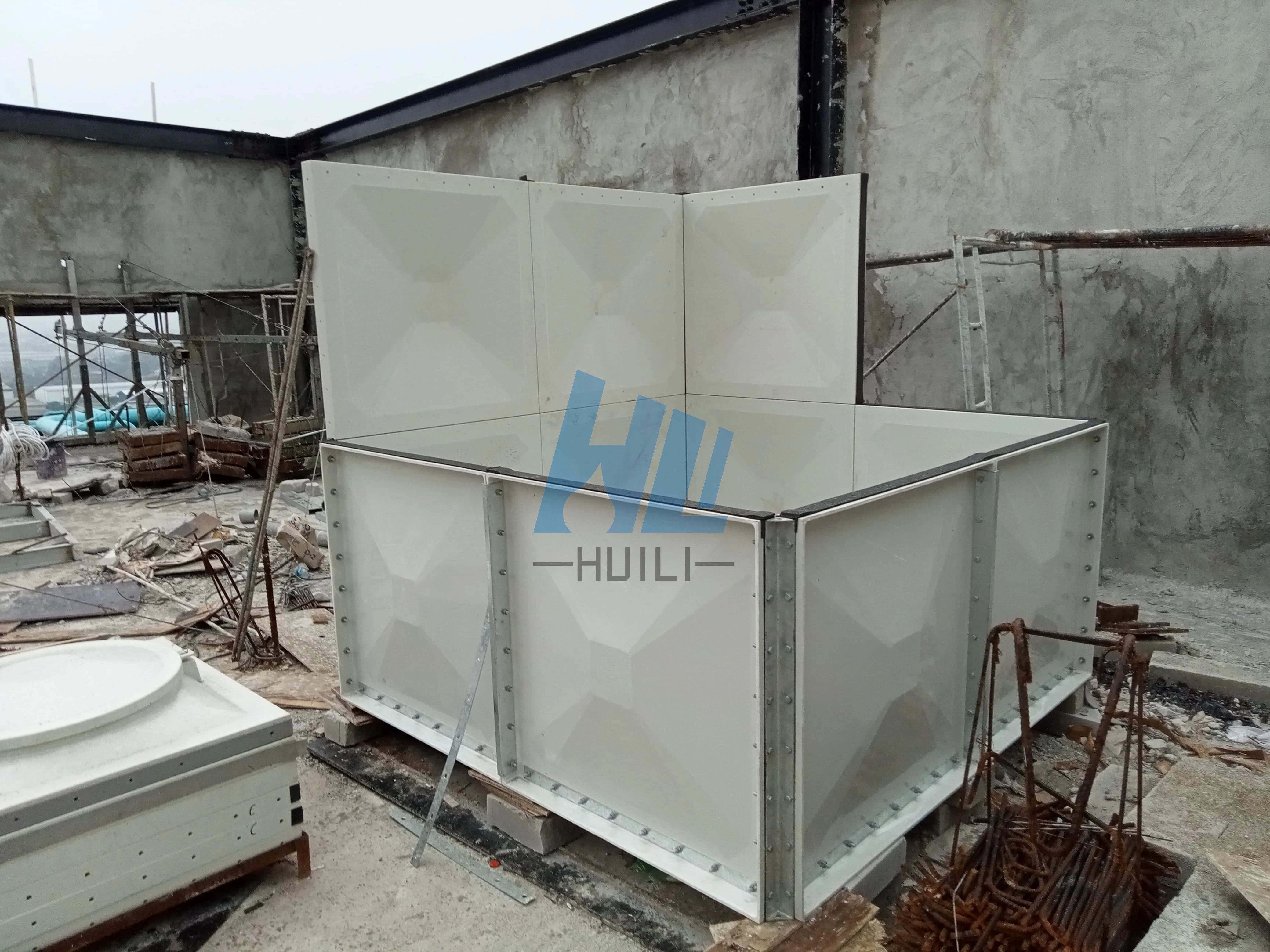 Square Water Tanks 10000 Litre GRP Panel Water Tank 100000 Liter FRP ...